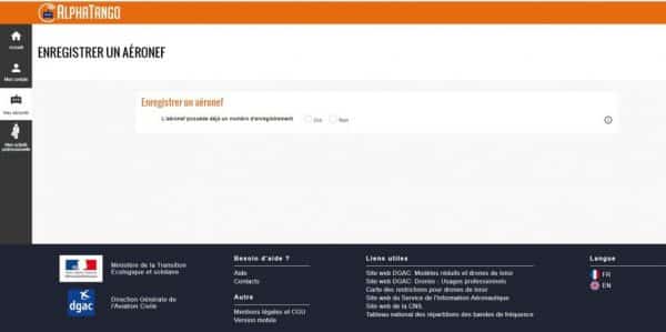 La plateforme Alphatango, le portail des aéronefs télépilotés - Escadrone