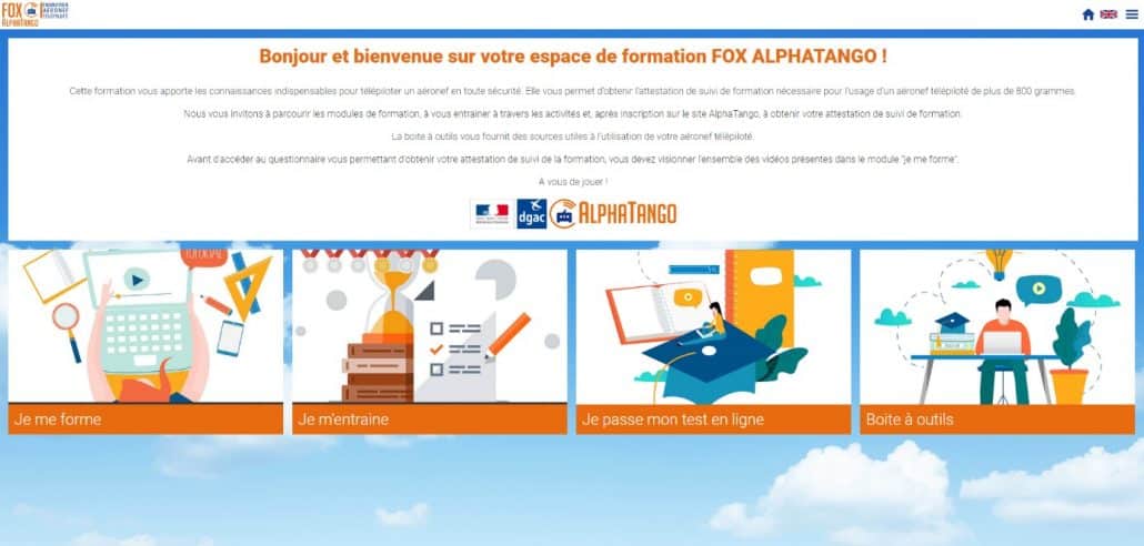La plateforme Alphatango, le portail des aéronefs télépilotés - Escadrone