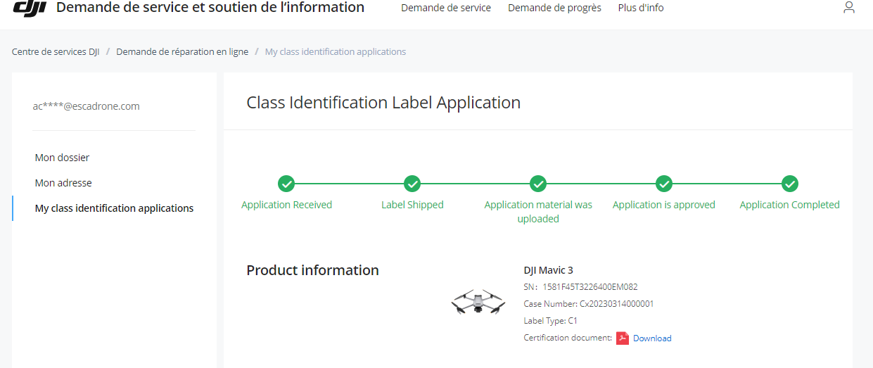 Comment obtenir l'étiquette C2 pour votre DJI des gammes Mavic 3 ou Matrice 30